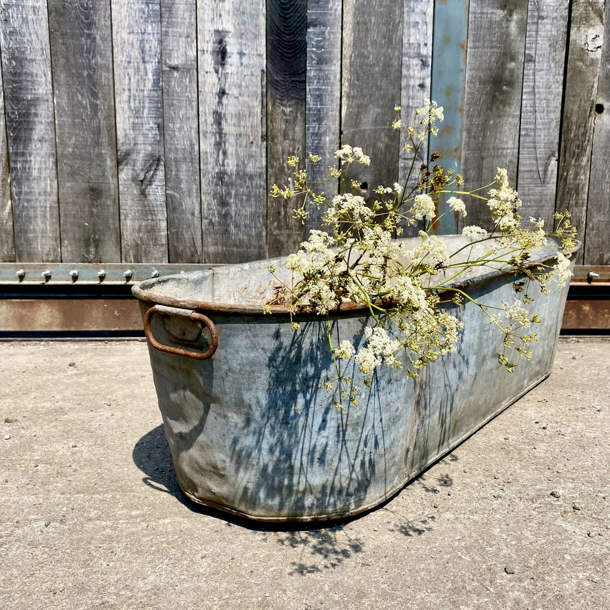 Vintage Galvanised Bath — Lawson's Yard LTD