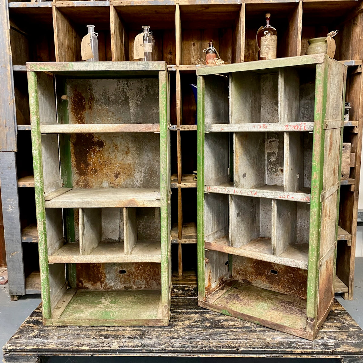Pair Of Metal Pigeon Holes — Lawson's Yard LTD