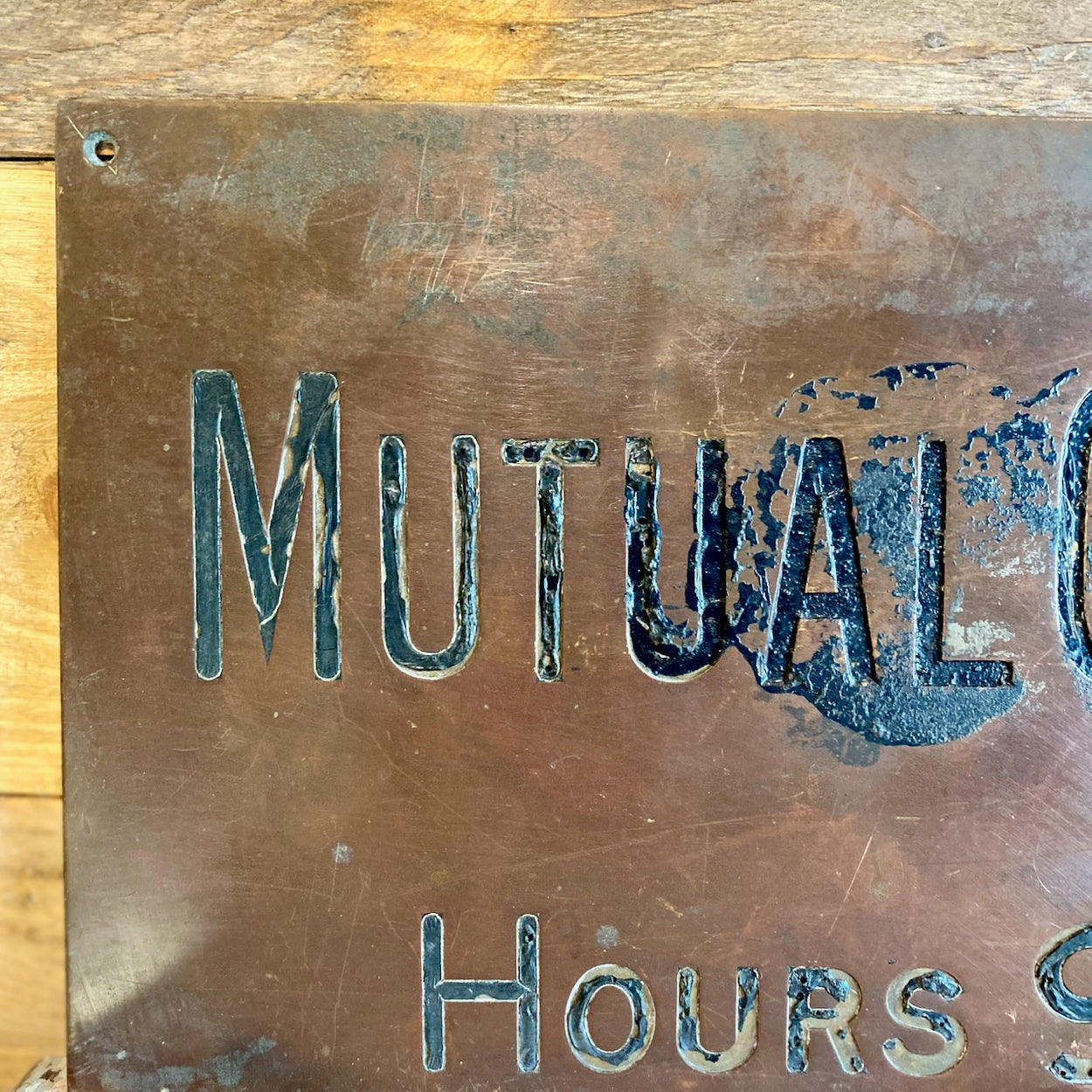 Vintage Brass Sign — Lawson's Yard LTD