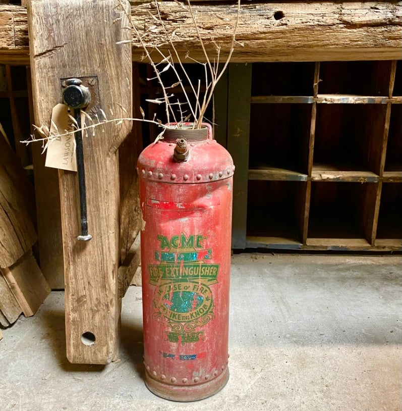 Vintage Acme Fire Extinguisher — Lawson's Yard LTD Vintage Acme Fire Extinguisher — Lawson's Yard LTD
