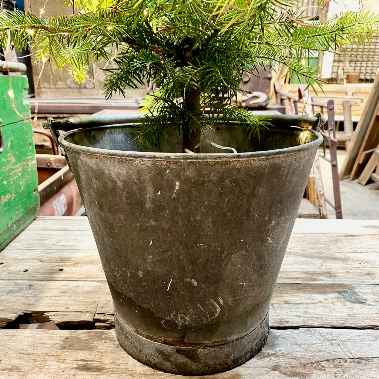 Galvanised Medium Bucket — Lawson's Yard LTD