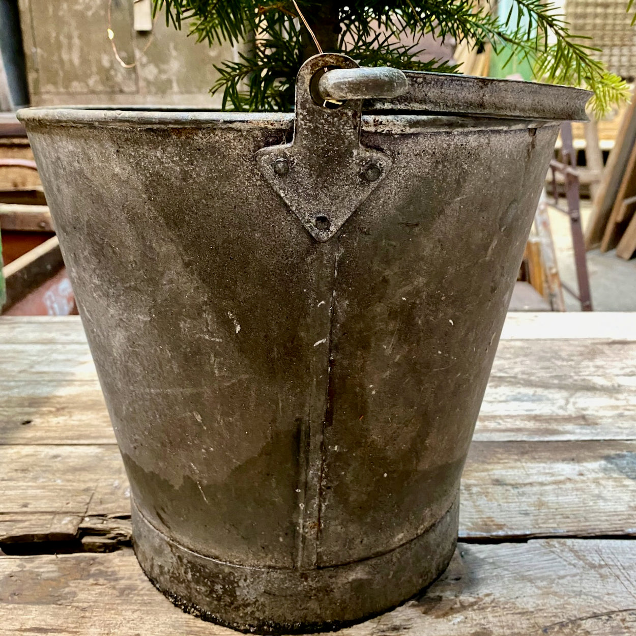 Galvanised Medium Bucket — Lawson's Yard LTD