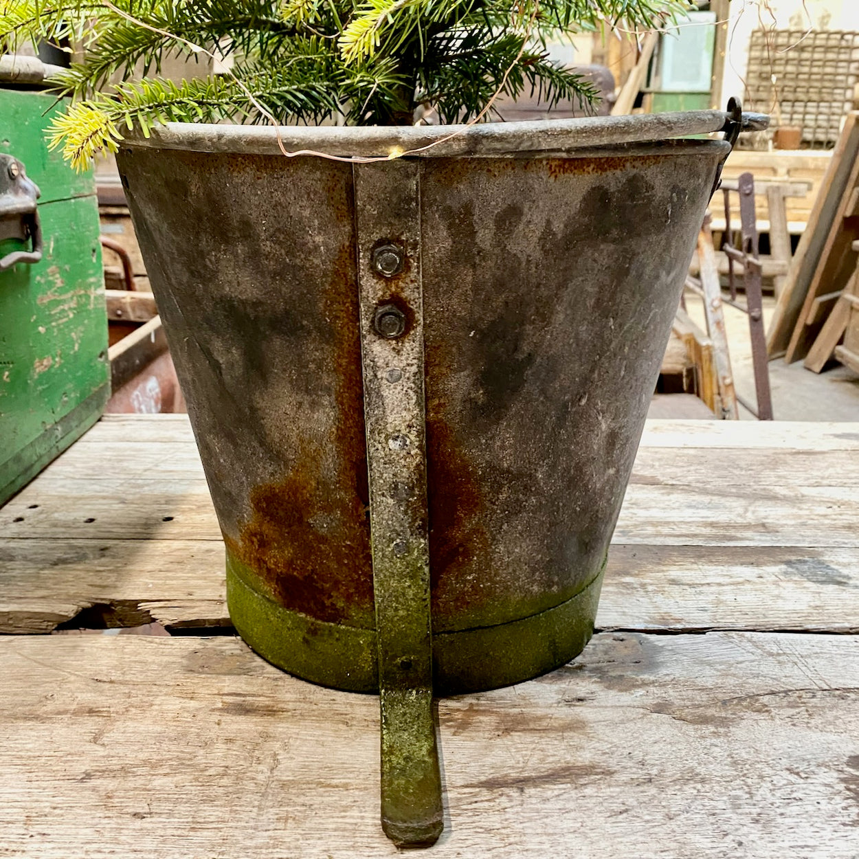 Galvanised Container With Galvanised Stand — Lawson's Yard LTD