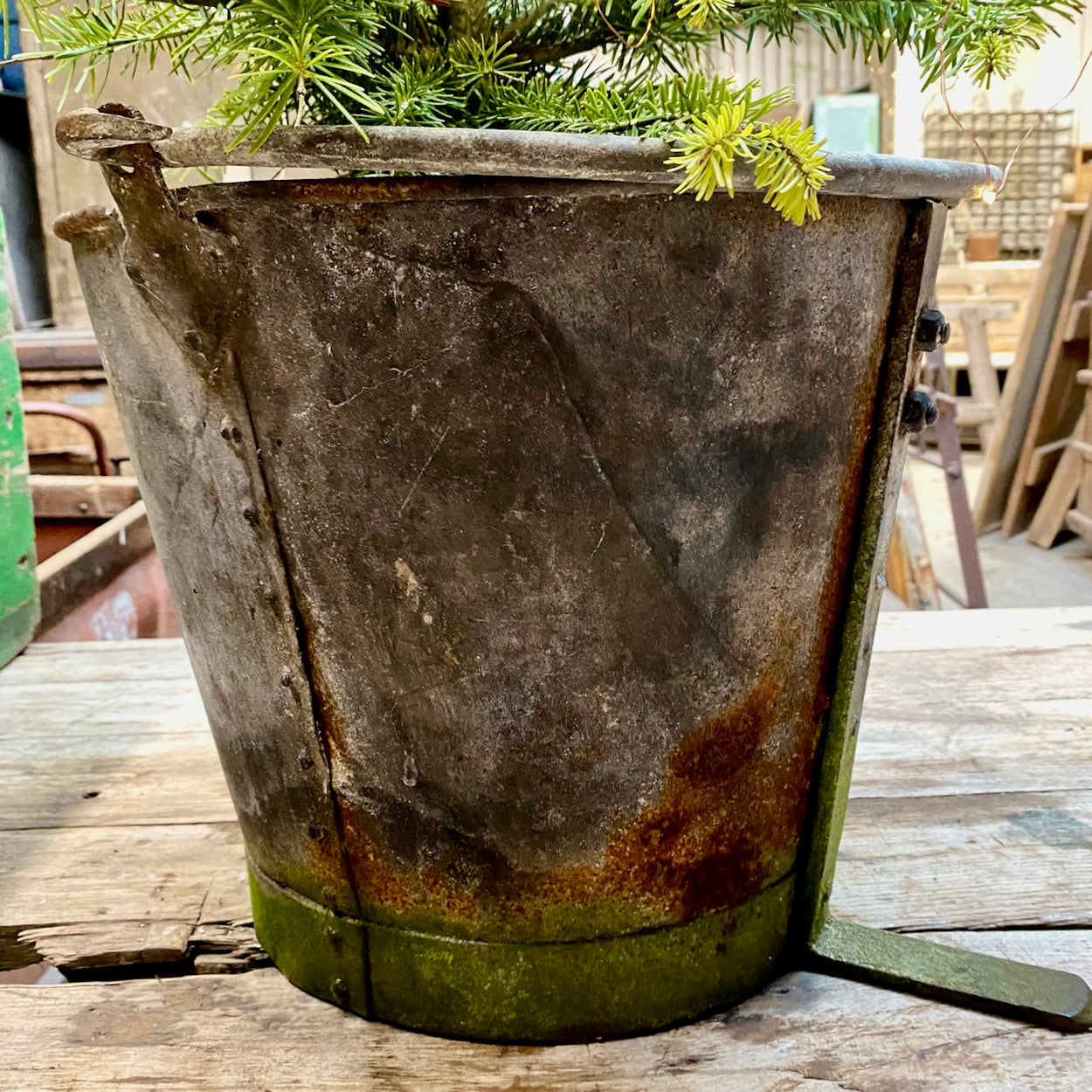 Galvanised Container With Galvanised Stand — Lawson's Yard LTD