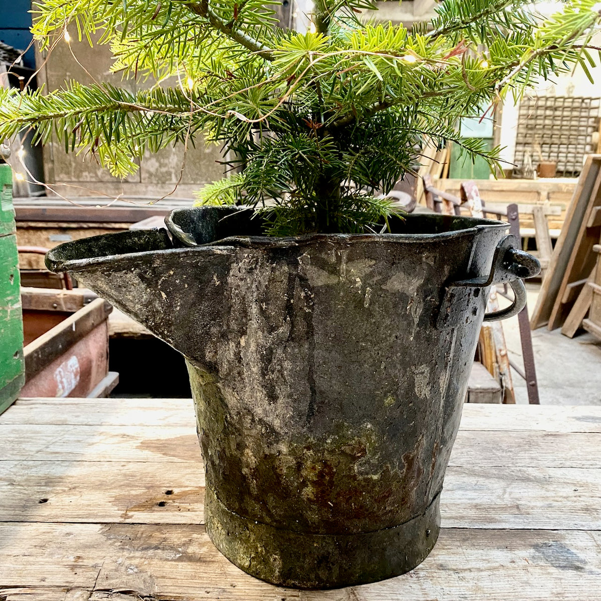 Galvanised Foundry Bucket — Lawson's Yard LTD