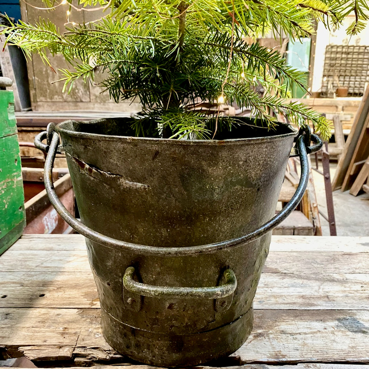 Galvanised Foundry Bucket — Lawson's Yard LTD
