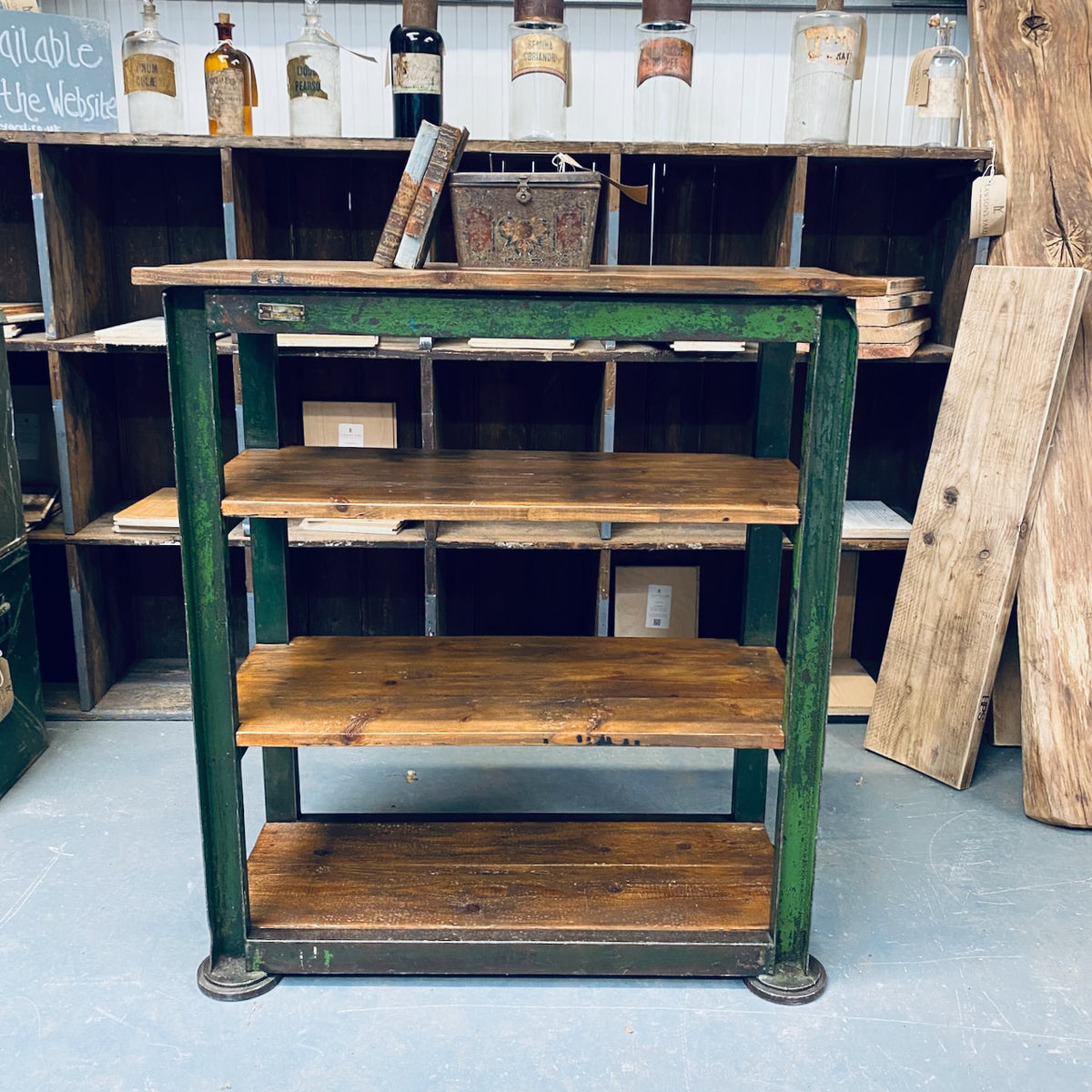 Green Industrial Shelving Unit — Lawson's Yard LTD