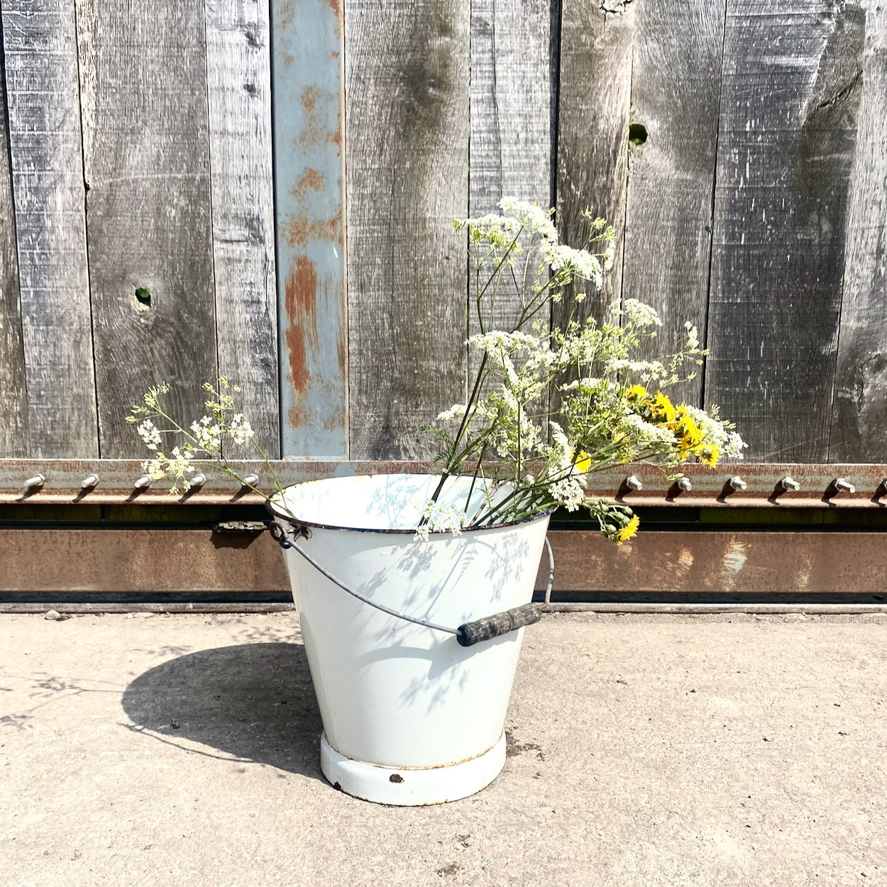 Vintage Enamel Bucket — Lawson's Yard LTD