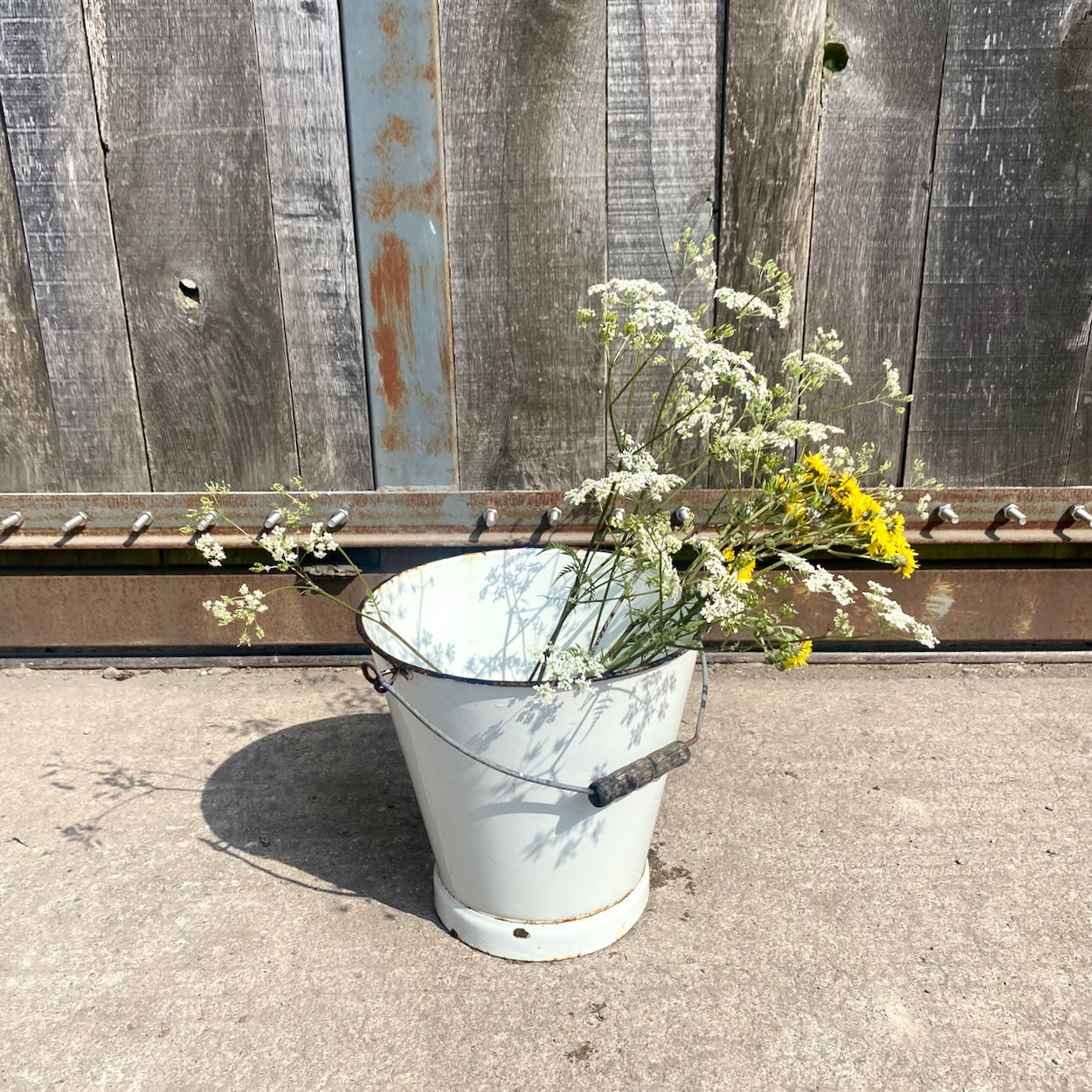 Vintage Enamel Bucket — Lawson's Yard LTD