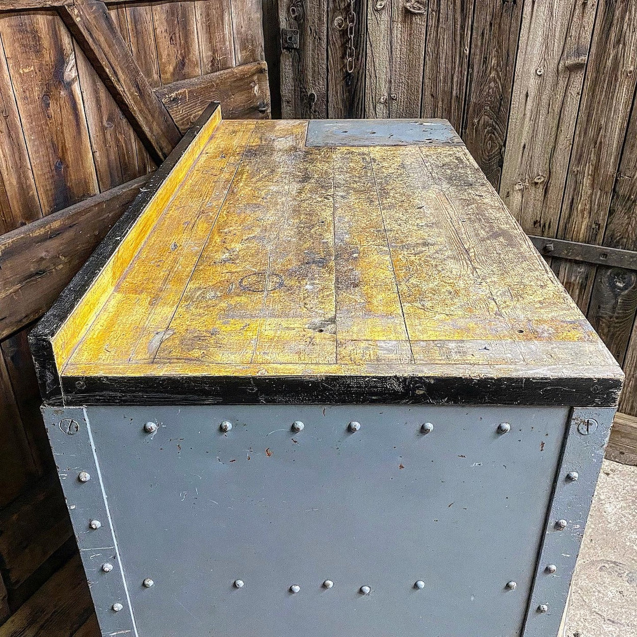 Riveted Metal Workbench — Lawson's Yard LTD