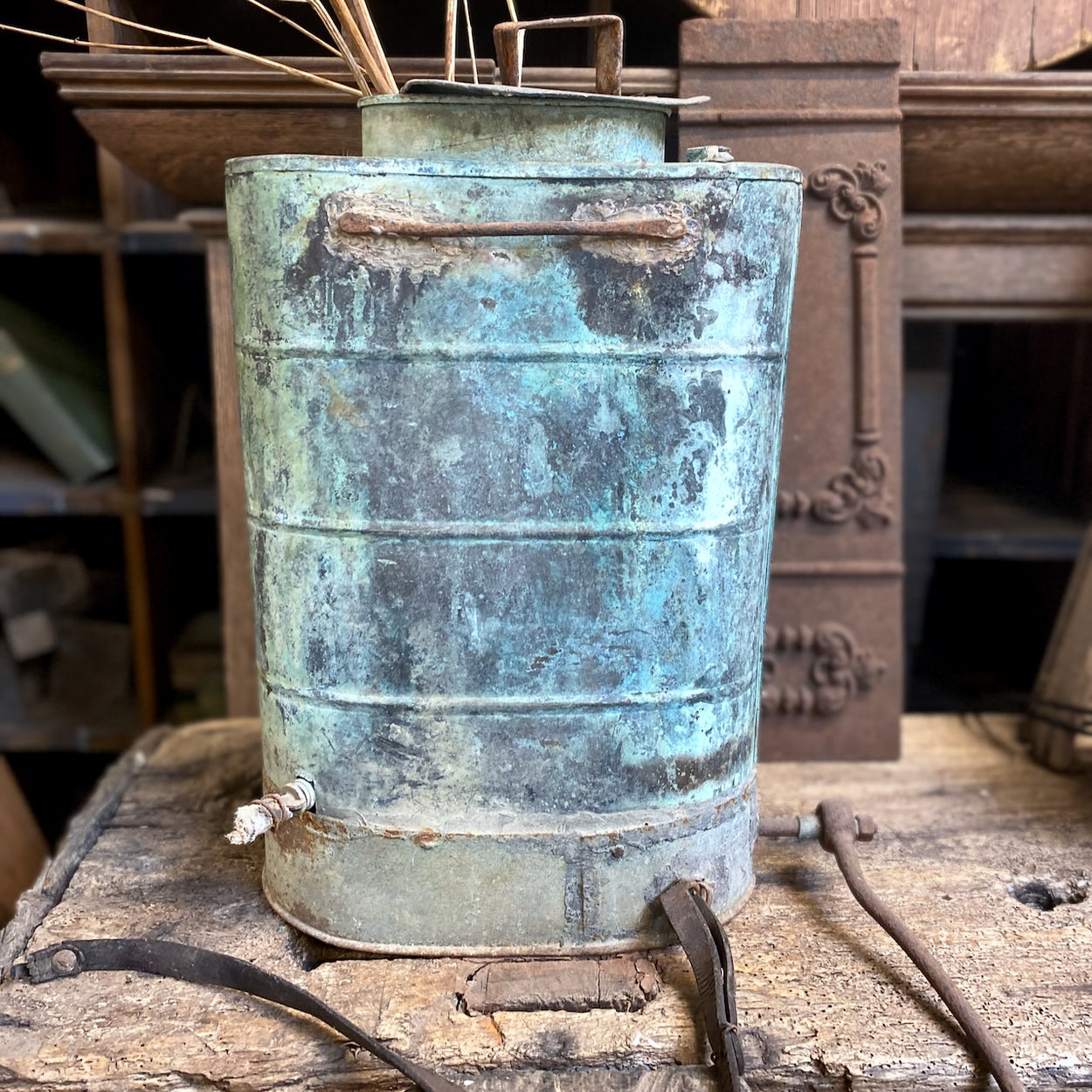 Vintage French Copper Backpack Sprayer — Lawson's Yard LTD