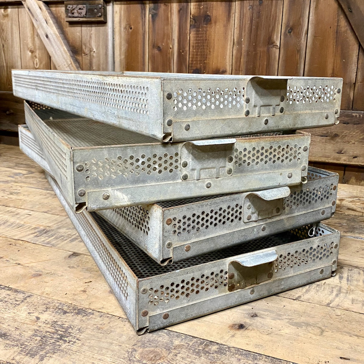 Industrial Galvanised Riveted Drawers — Lawson's Yard LTD