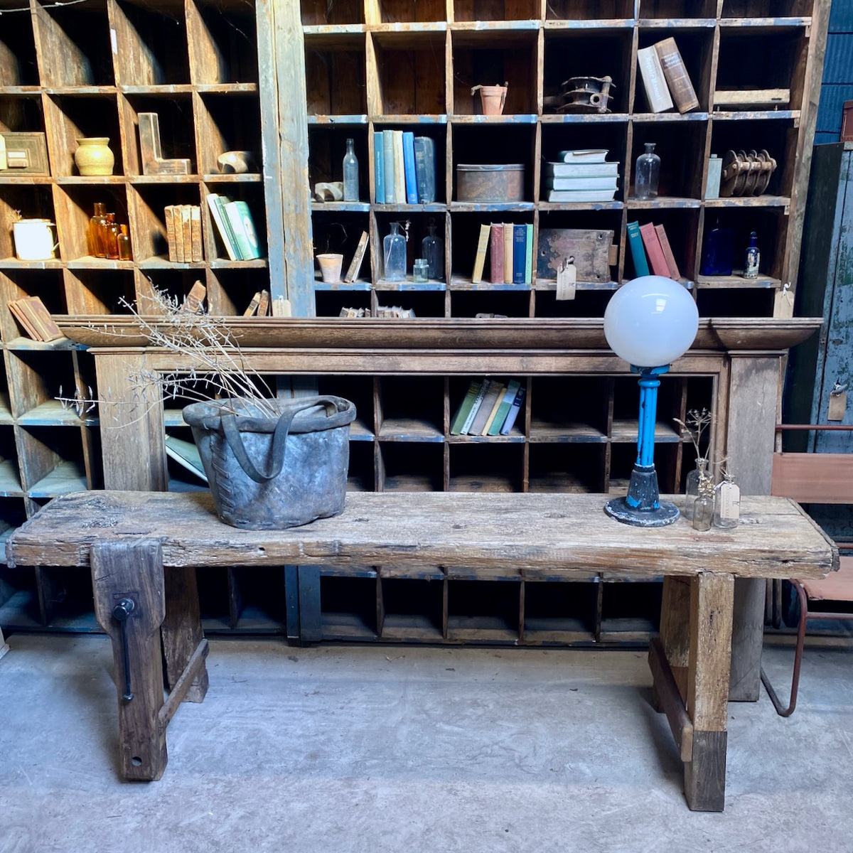 Large Antique Rustic Bench — Lawson's Yard LTD