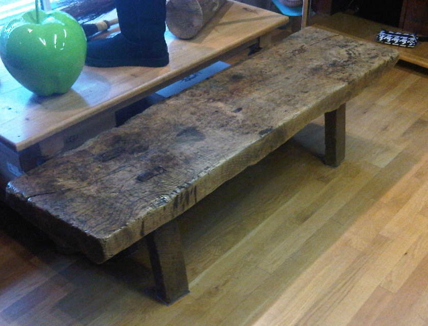 Reclaimed Oak Bench — Lawson's Yard LTD