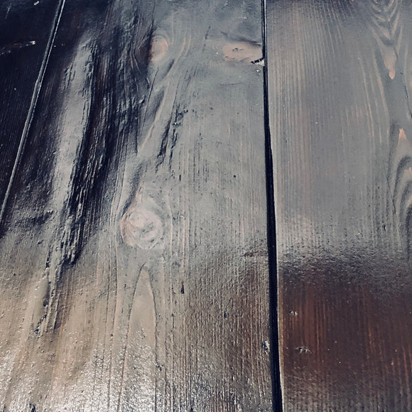 Reclaimed Dark Pine Floorboards — Lawson's Yard LTD